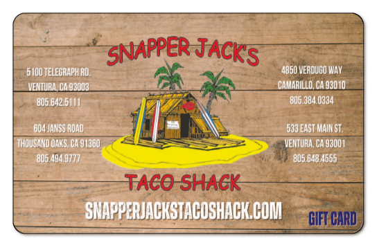 Snapper Jack's Taco Shack | Gift Cards